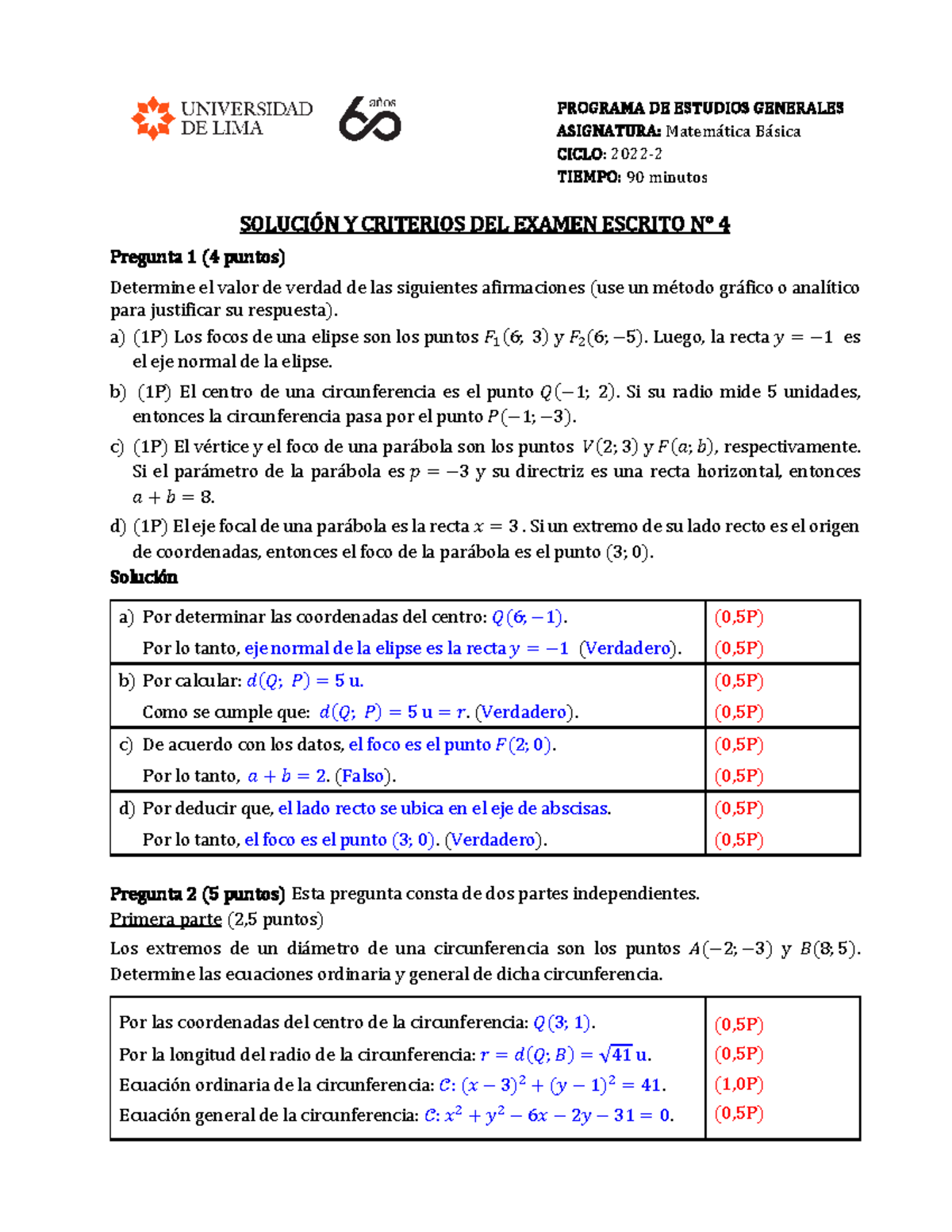 Solución y criterios del EE4 de MB (2022-2) VI (11-13) EA-VDA - SOLUCI”N Y CRITERIOS DEL EXAMEN ...