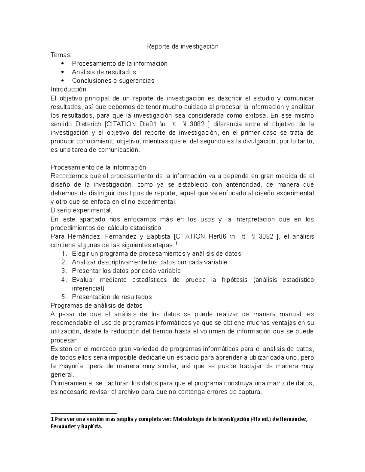 10 Reporte de investigación - Reporte de investigación Temas ...