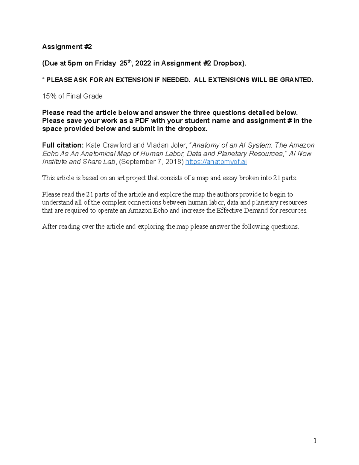 Assignment #2 - GEOG 1050 W2022 Due Feb. 25th Final - Assignment # (Due ...