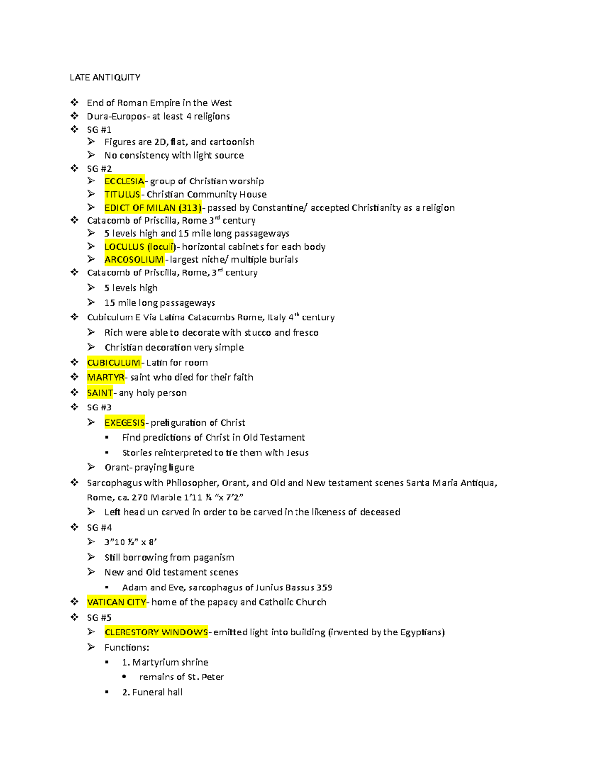 Late Antiquity - 2 lectures Dr. Grossman - LATE ANTIQUITY End of Roman ...