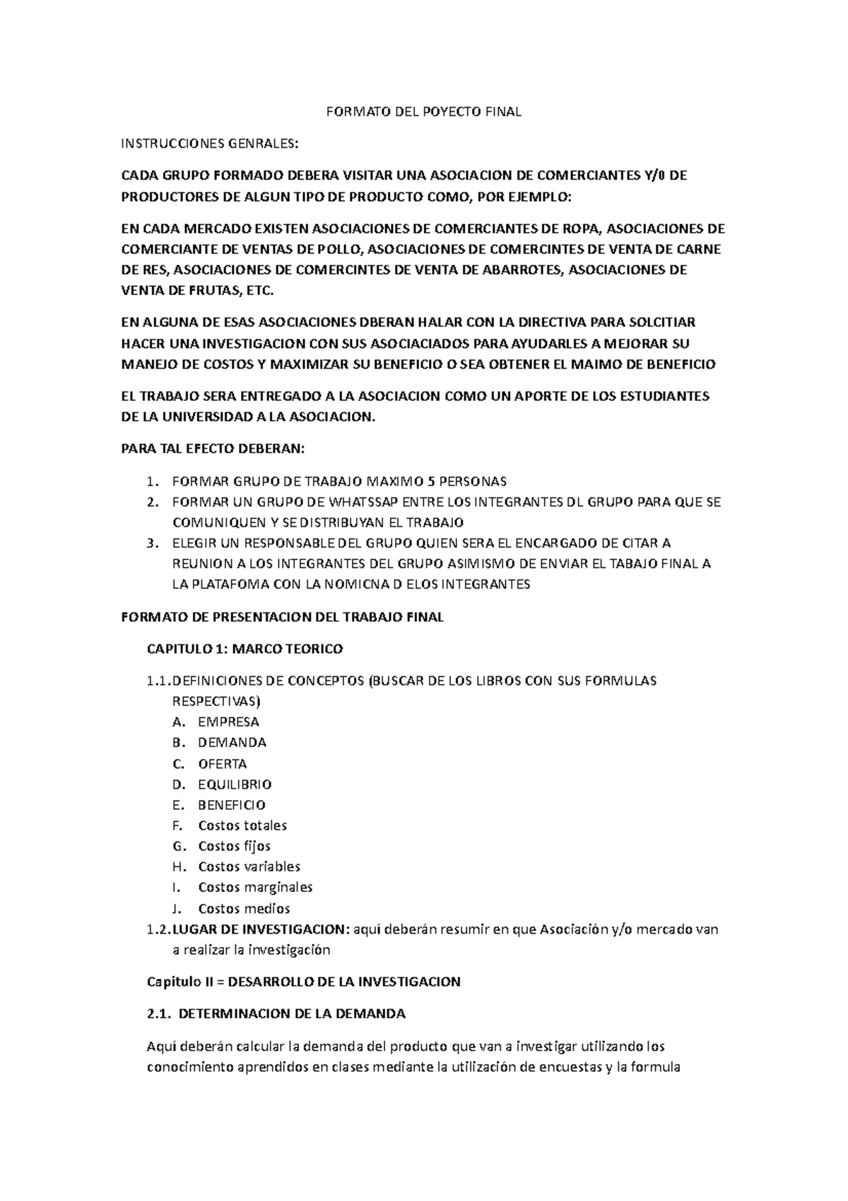 Formato DEL Poyecto Final - FORMATO DEL POYECTO FINAL INSTRUCCIONES ...