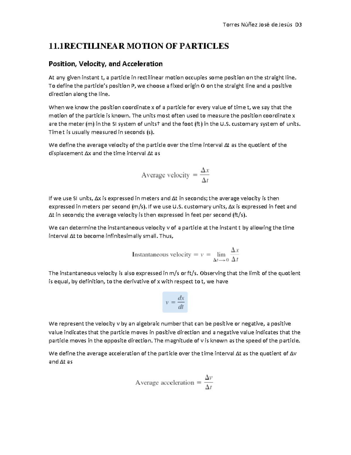 Resumen 1 - Warning: TT: undefined function: 32 Warning: TT: undefined function: 32 11 MOTION OF ...