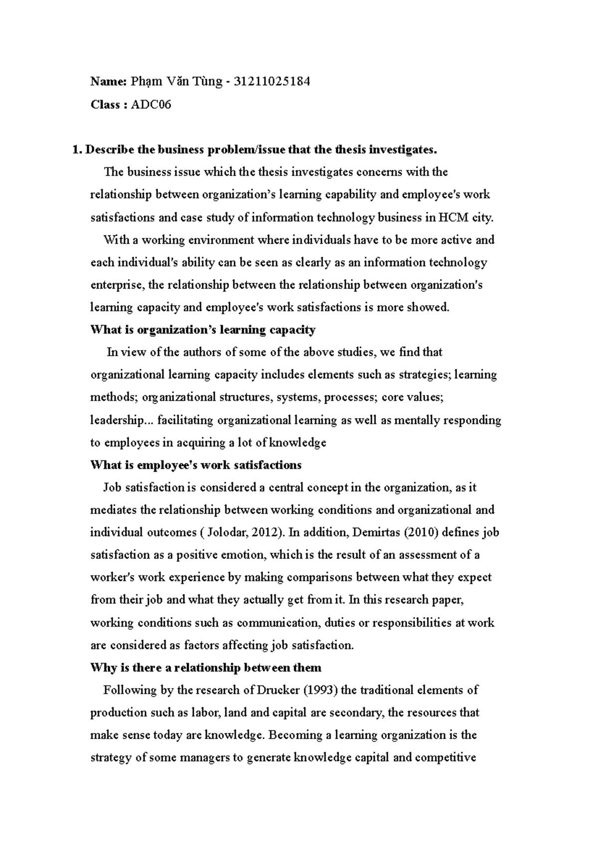 Thesis - FEGR - Name: Phạm Văn Tùng - 31211025184 Class : ADC Describe ...