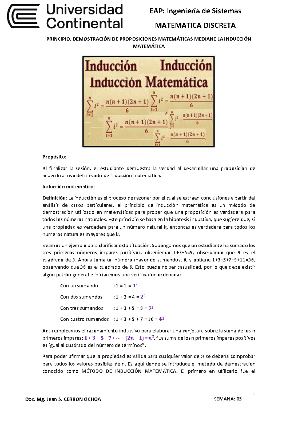 Induccion Mate 05 - libro de matemática - 1 MATEMATICA DISCRETA ...