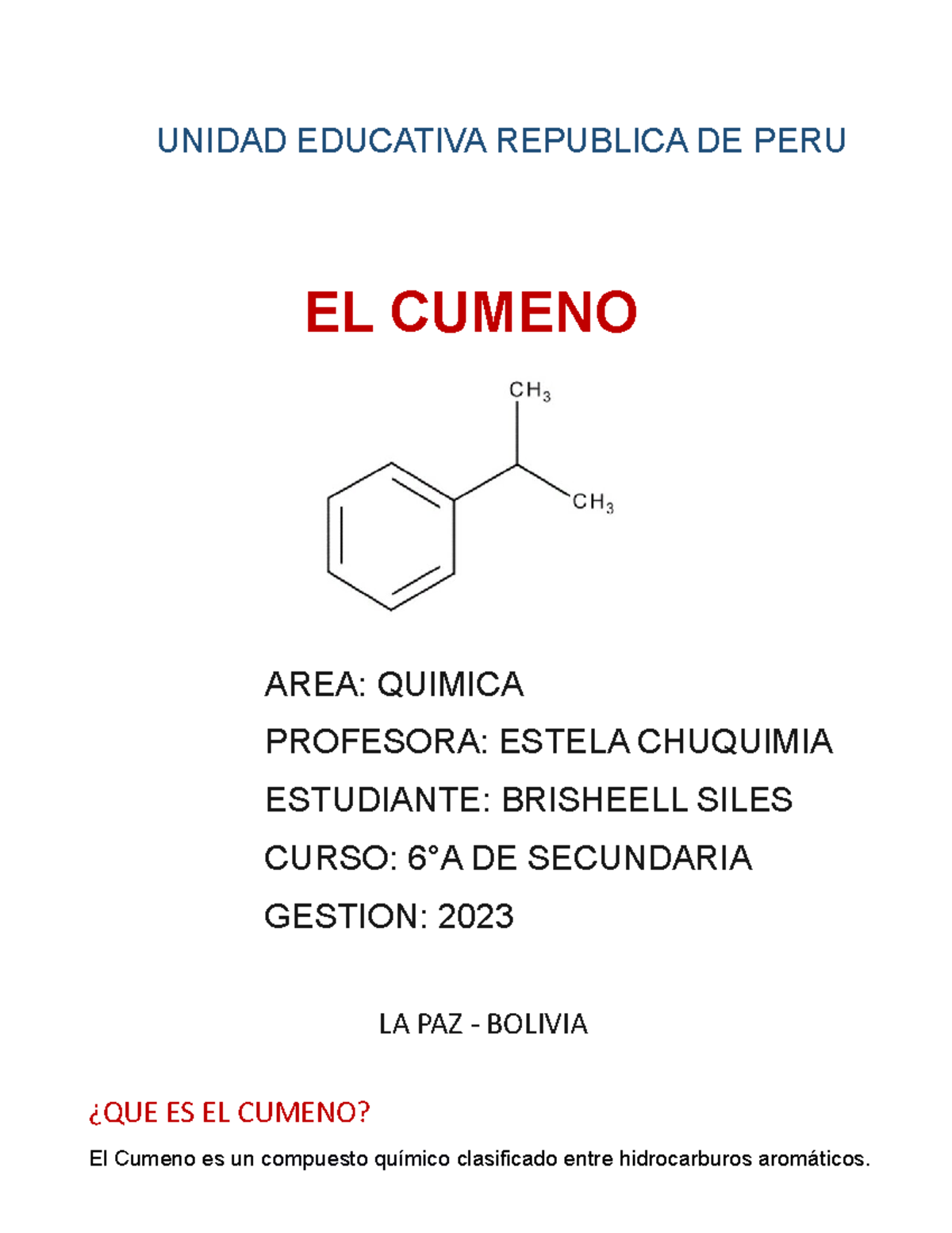 EL Cumeno 2222 - UNIDAD EDUCATIVA REPUBLICA DE PERU EL CUMENO AREA ...