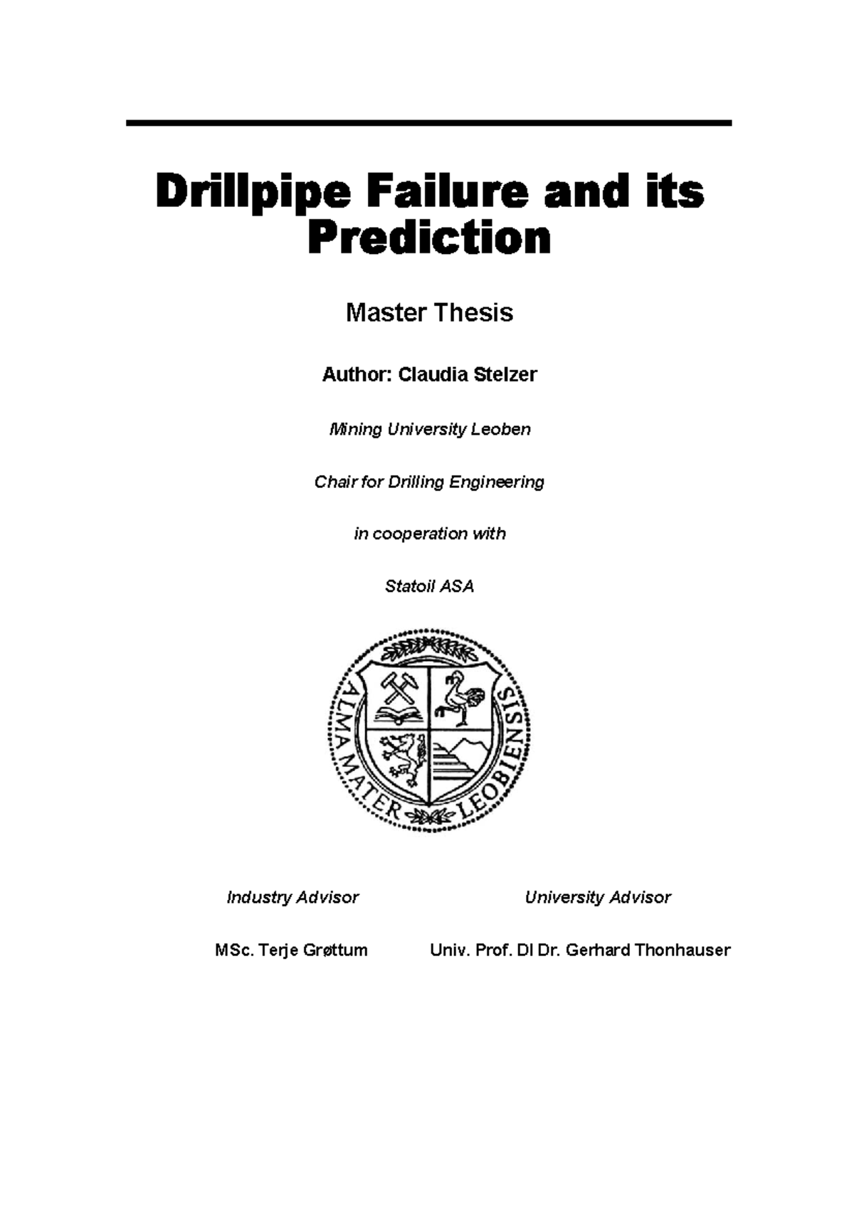 Drillpipe Failure and predictions - Drillpipe Failure and its ...