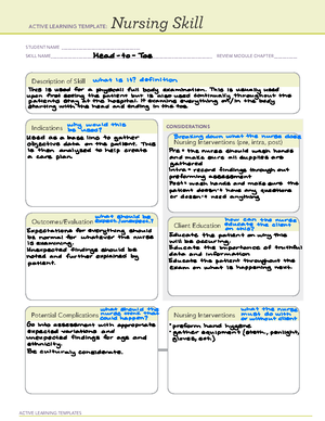 ATI Active learning template Basic Concept - FN101 - STUDENT NAME ...