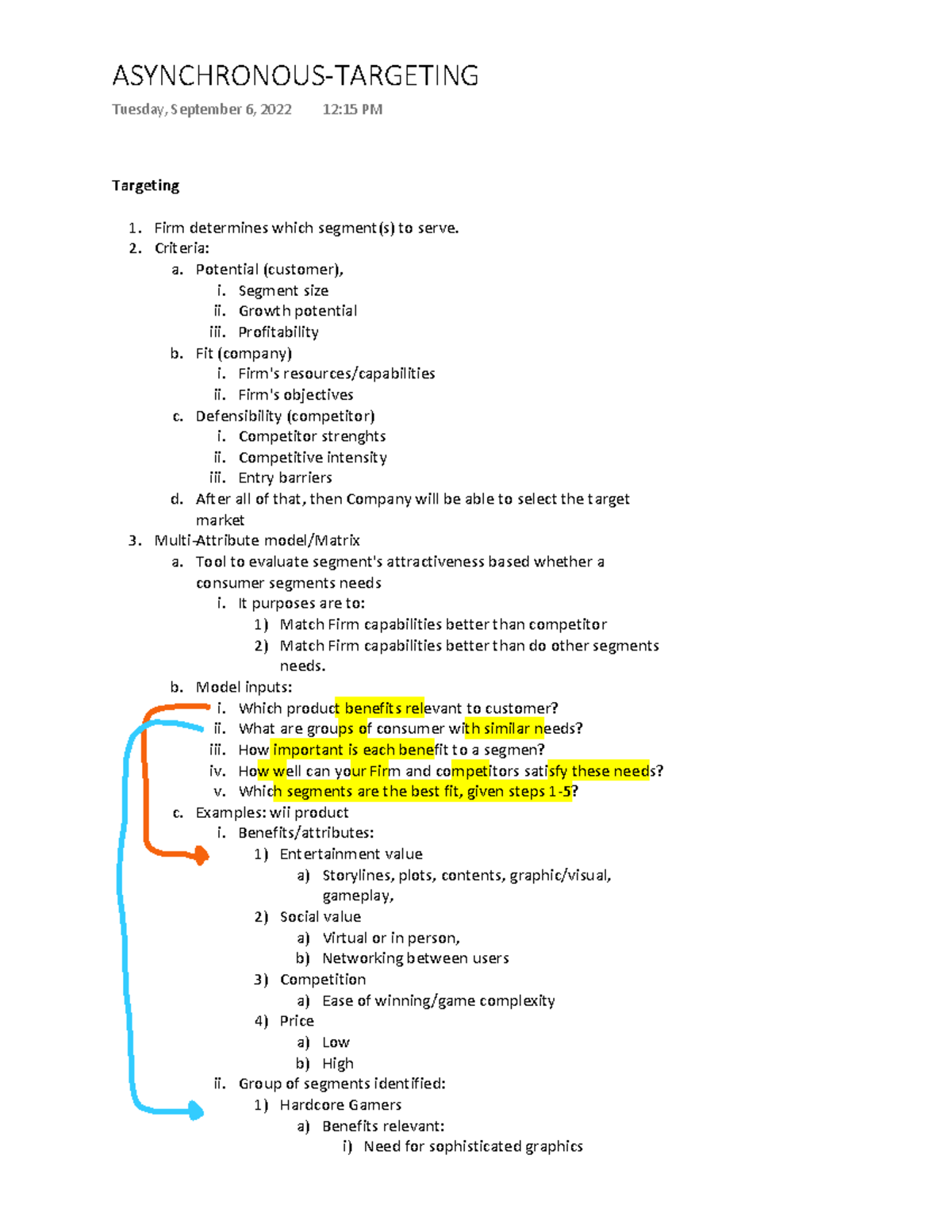 MKT401- Targeting Matrix - Targeting Firm determines which segment(s ...