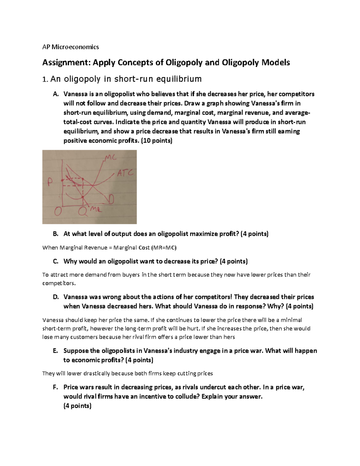 AP Micro Practice 5.3.5 - AP Microeconomics Assignment: Apply Concepts ...