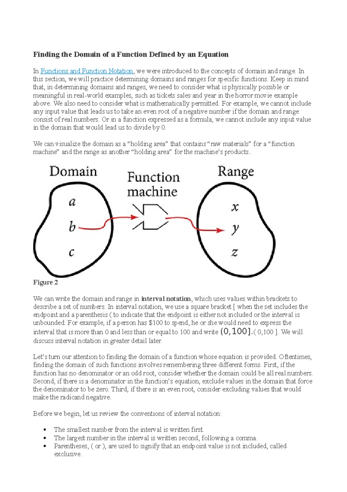 3.2 domain and range - Finding the Domain of a Function Defined by an ...