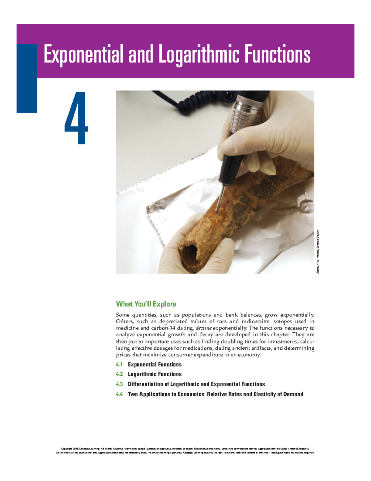 Exponential Functions - 4 Exponential and Logarithmic Functions James ...