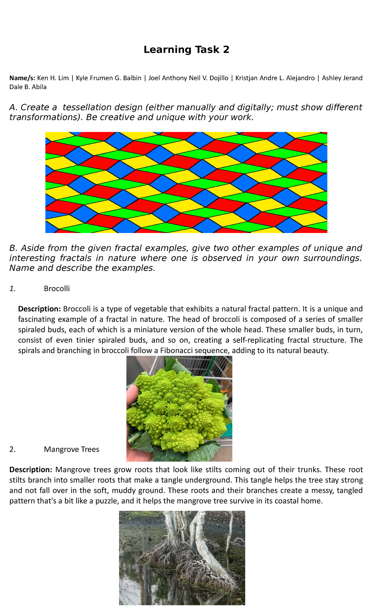 Learning Task 2 - Lim | Kyle Frumen G. Balbin | Joel Anthony Neil V. Dojillo | Kristjan Andre L ...