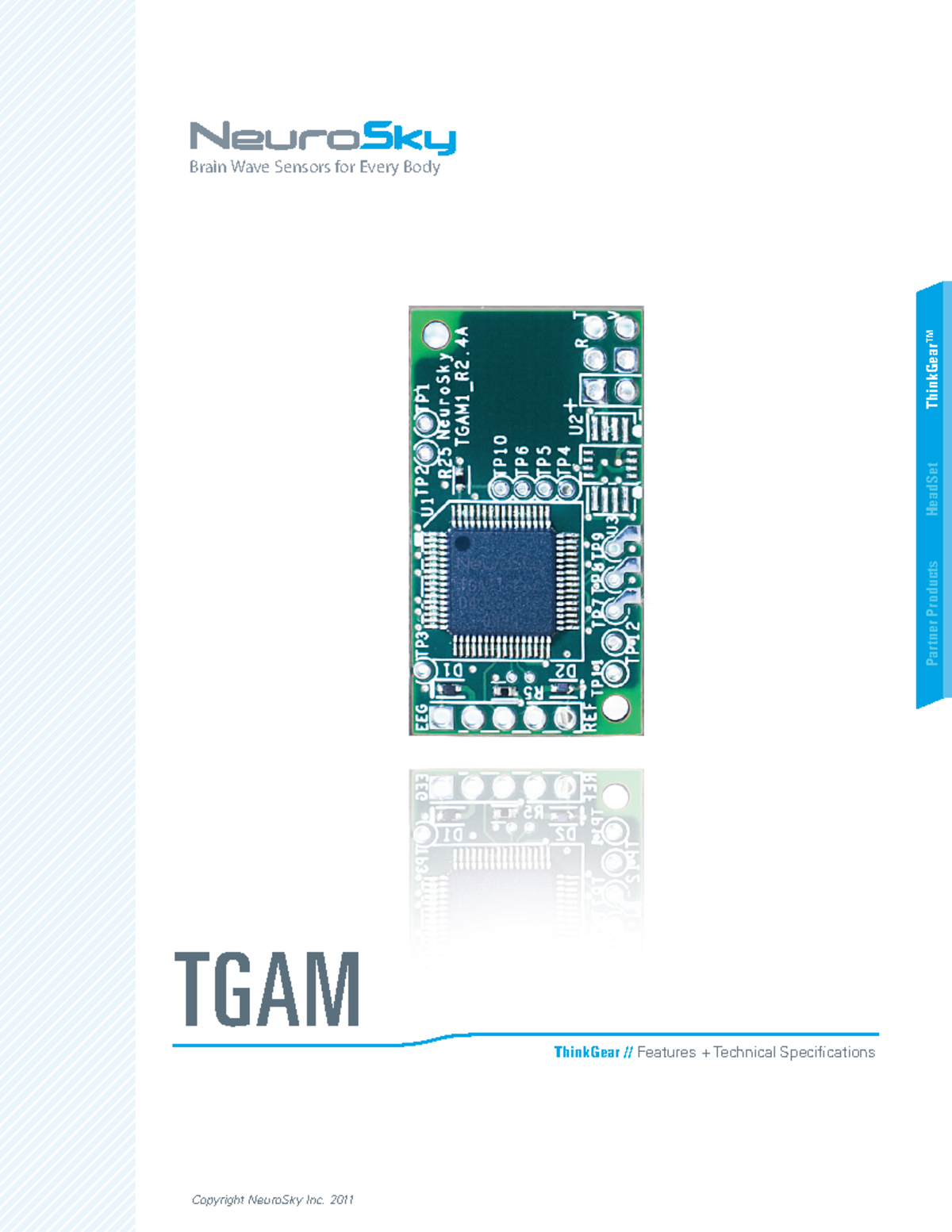 TGAM Datasheet - Brain Wave Sensors for Every Body TGAM ThinkGear ...