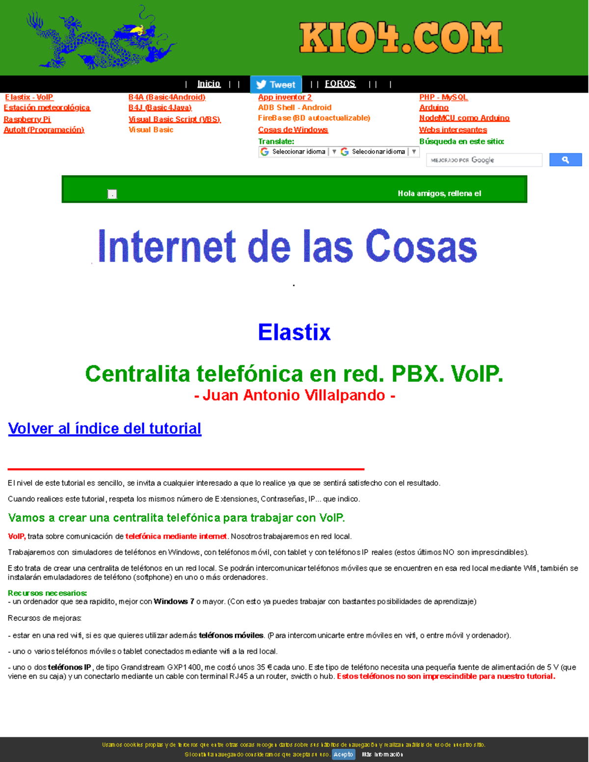 7.3 Lab de instalación de Elastix WEB - | Inicio | | | | FOROS | | | Elastix - VoIP B4A - Studocu