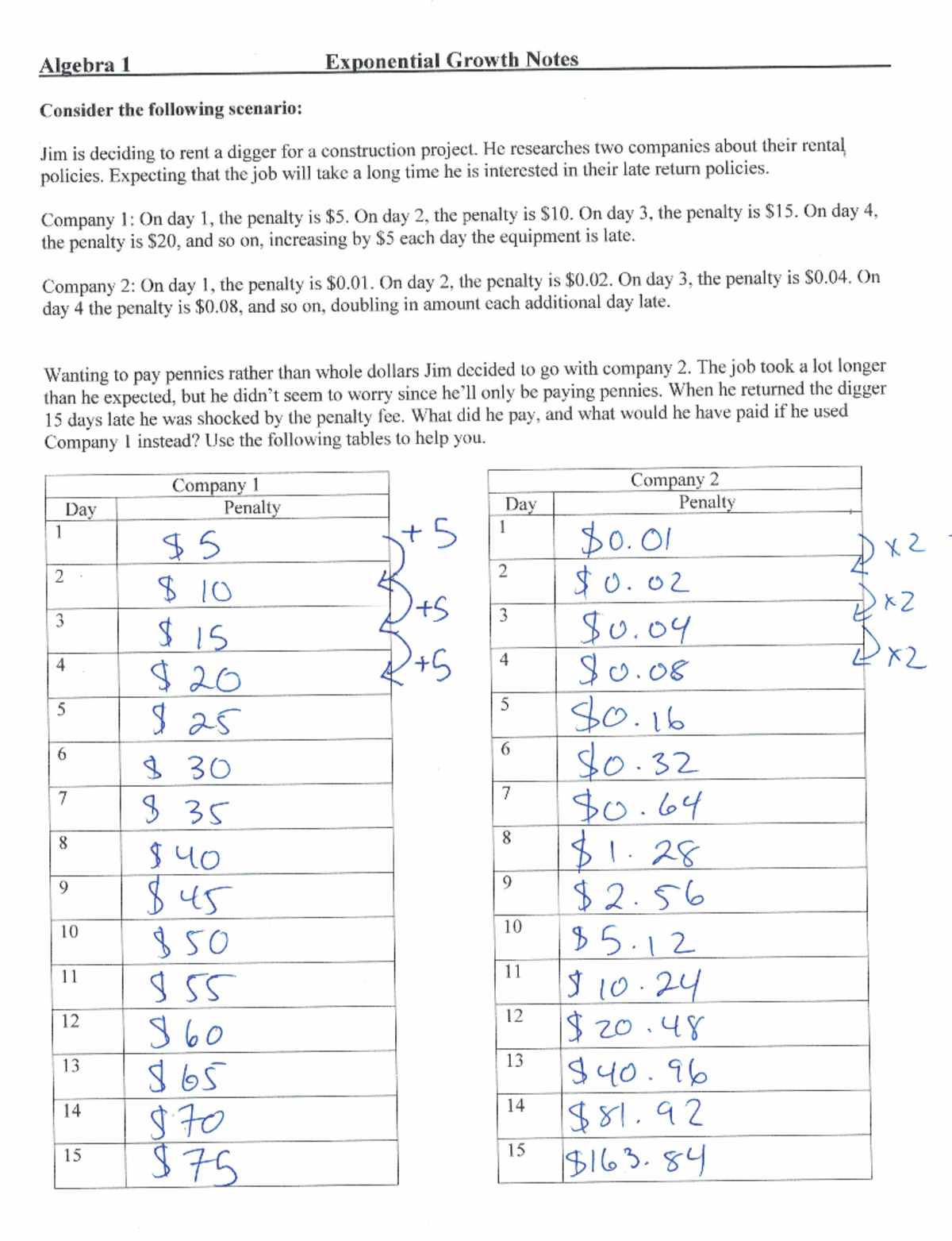 01-27-17. Exponential Growth Notes Completed - Studocu