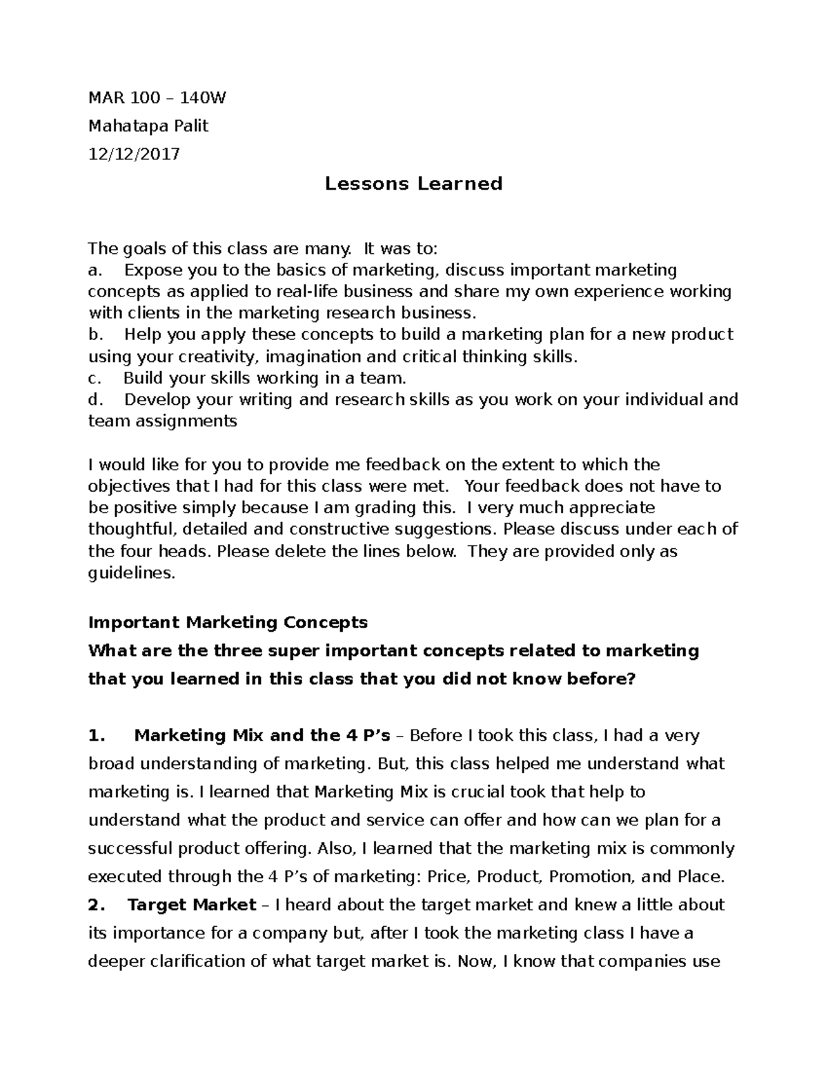 Final-lessons-learned-team - MAR 100 140W Mahatapa Palit Lessons ...