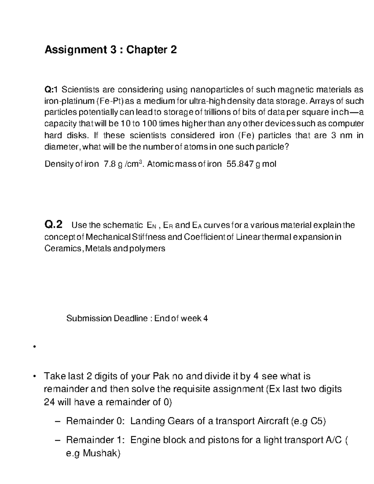 Engineering Dynamics Assignment - • MECH-204:Assignment Assignment 3 ...