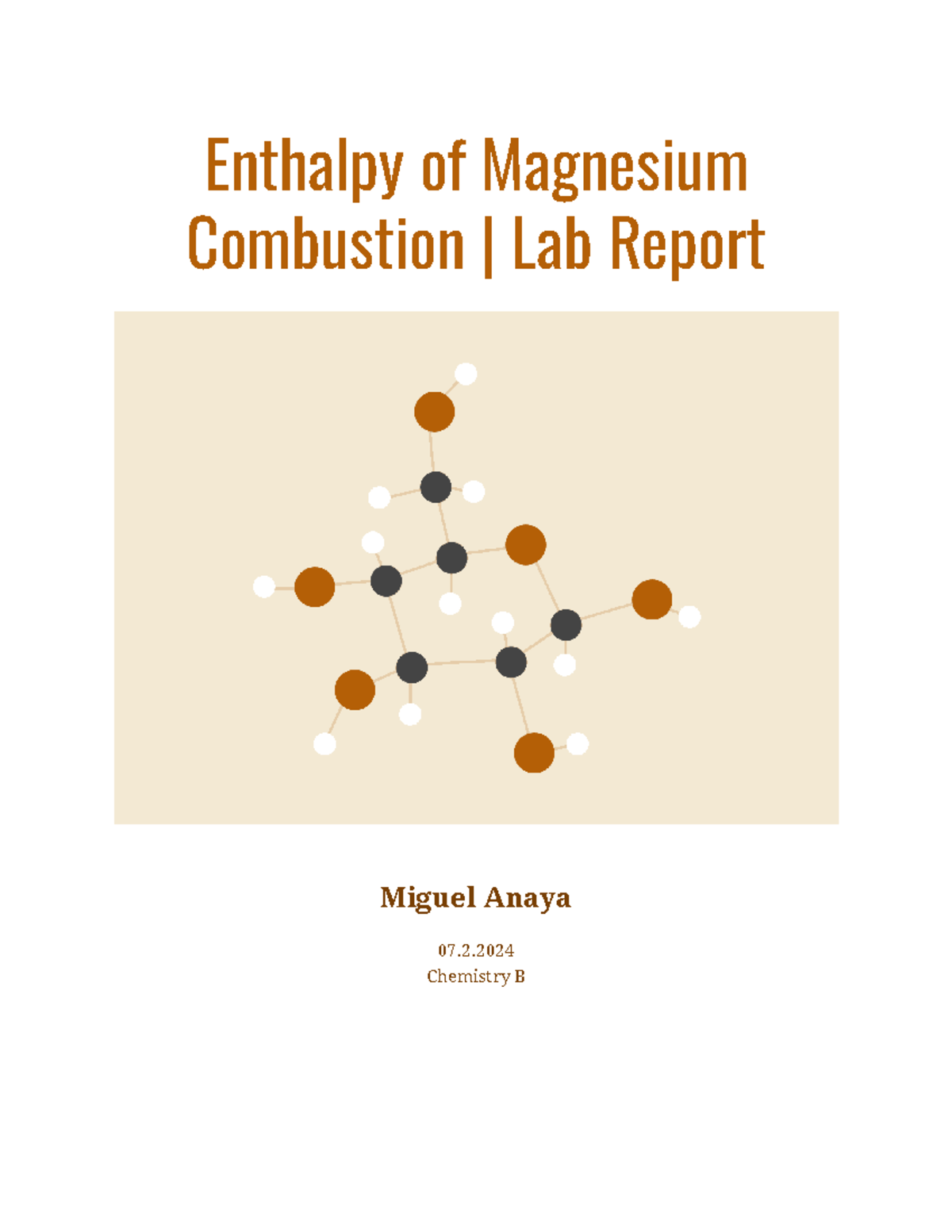 Enthalpy of Magnesium Combustion Edgenuity Lab Report - Enthalpy of ...