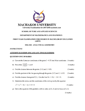 Vectors II practice questions and answers. - MASENO SCHOOL Topic 12 ...