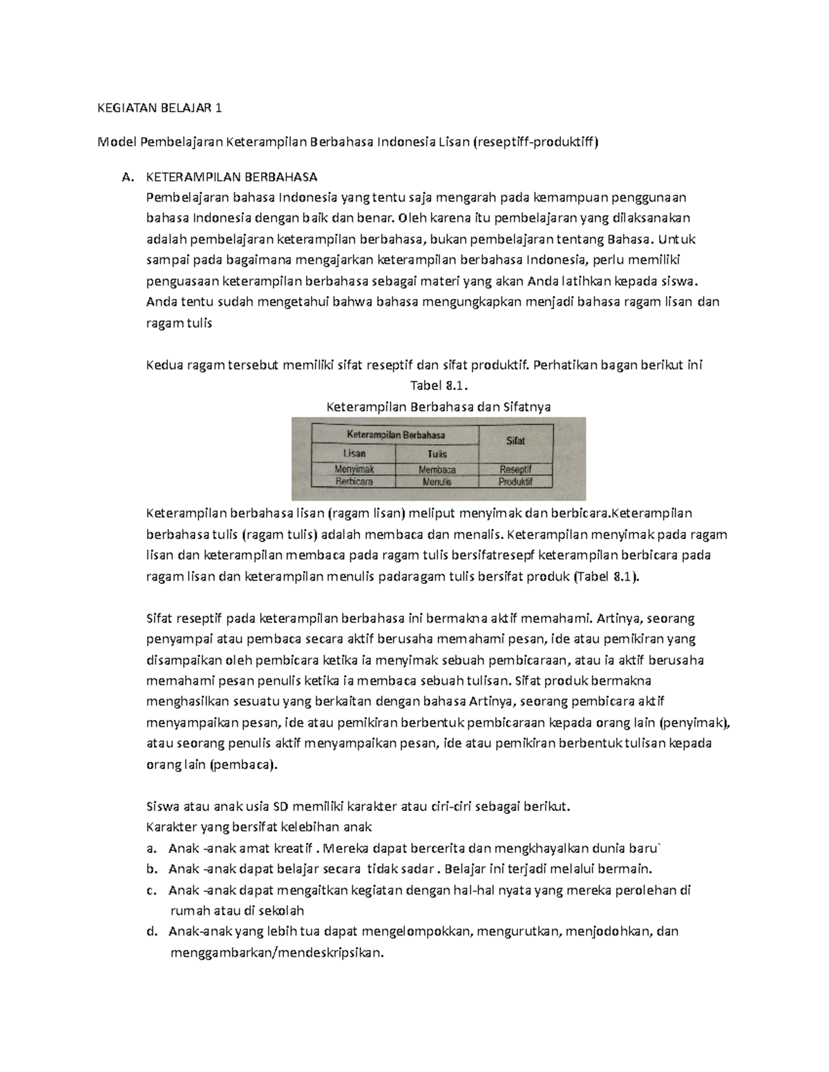 KB1 modul 8 - ddasd - KEGIATAN BELAJAR 1 Model Pembelajaran ...