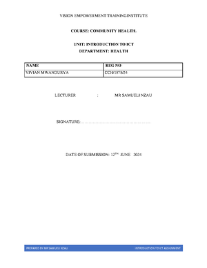 Curriculum ICT Technician Level 5-1 - TVET CURRICULUM DEVELOPMENT ...
