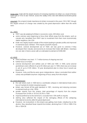 A Level History A - Sixth Form (A Levels) - Studocu
