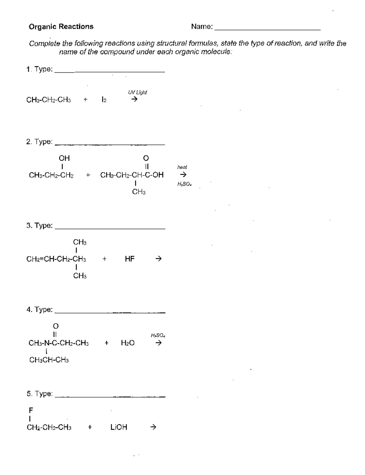 Assignment 4 - Organic Reactions - BIOL1150 - Studocu