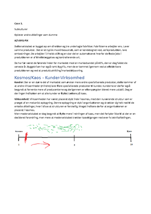 Eksamens Case-2 - Case 2. Audiomatic. Mission/vision/strategi Audiomatic har flere problemer i ...