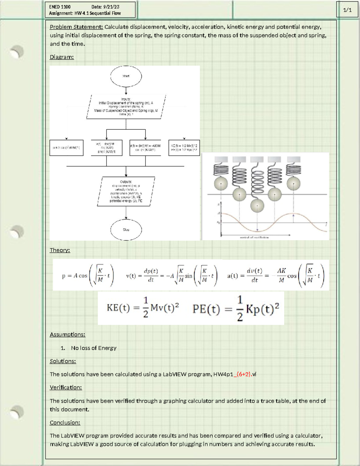 Homework 4.1 PPM - ENED 1100 Date: 9/21/ Assignment: HW 4 Sequential ...