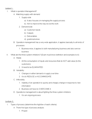OPM 101 Homework 4 - Homework 4 | OPM 101 | Due Monday, April 15th ...
