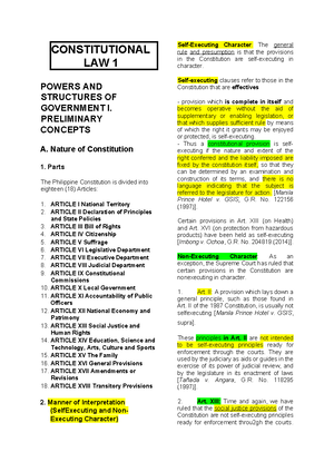 Constitutional Law by Isagani Cruz-69-148 - Chapter 1 GENERAL CONSIDERATIONS Scope of the Study ...