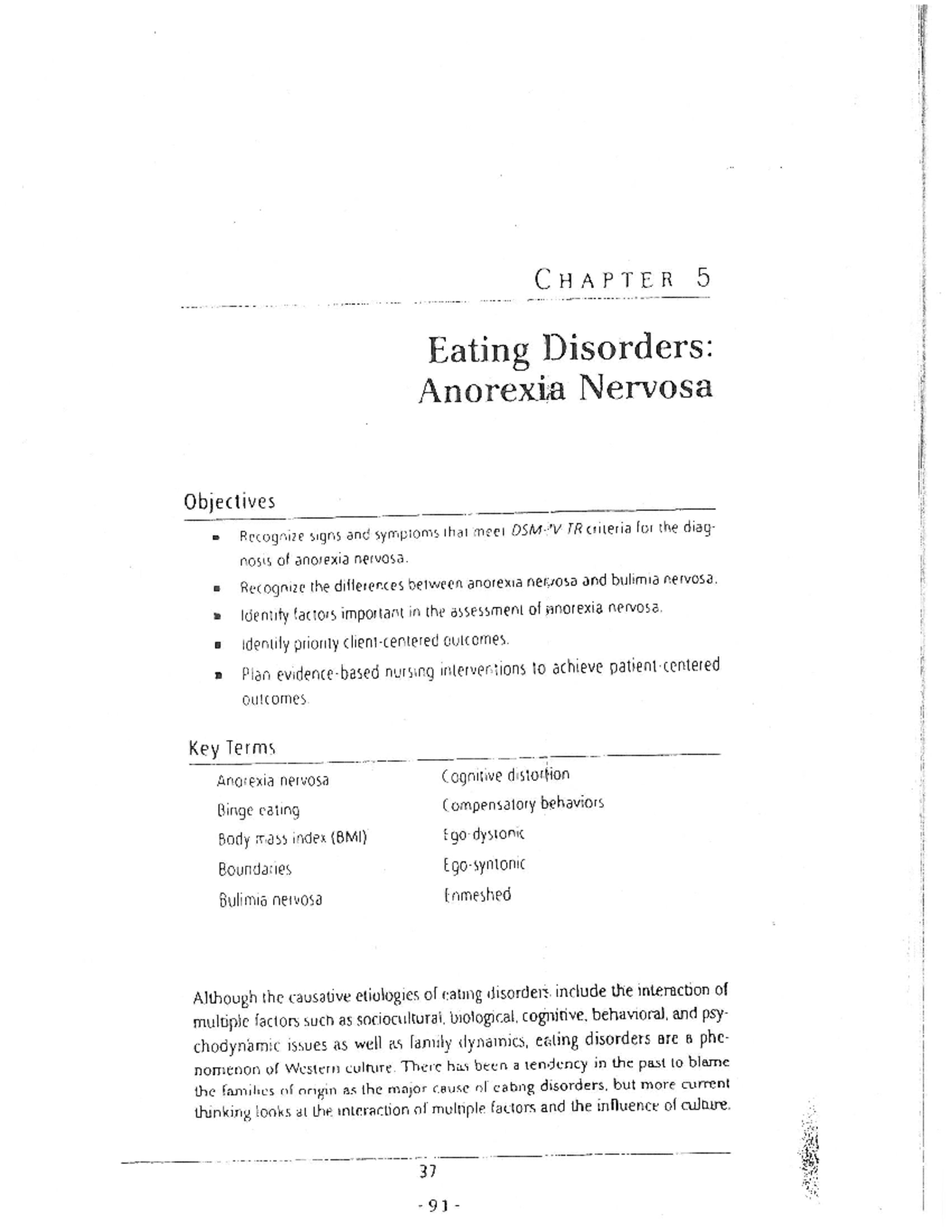 Case Study Anorexia - Keith rn case studies - NUR 211 - Studocu