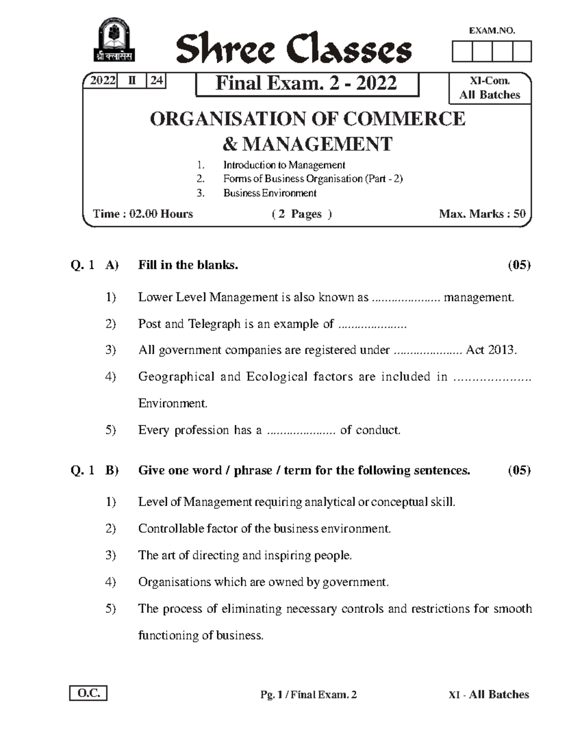 506 522 1 - NVNV FFNFF FNNNF FJFMRE - ORGANISATION OF COMMERCE ...