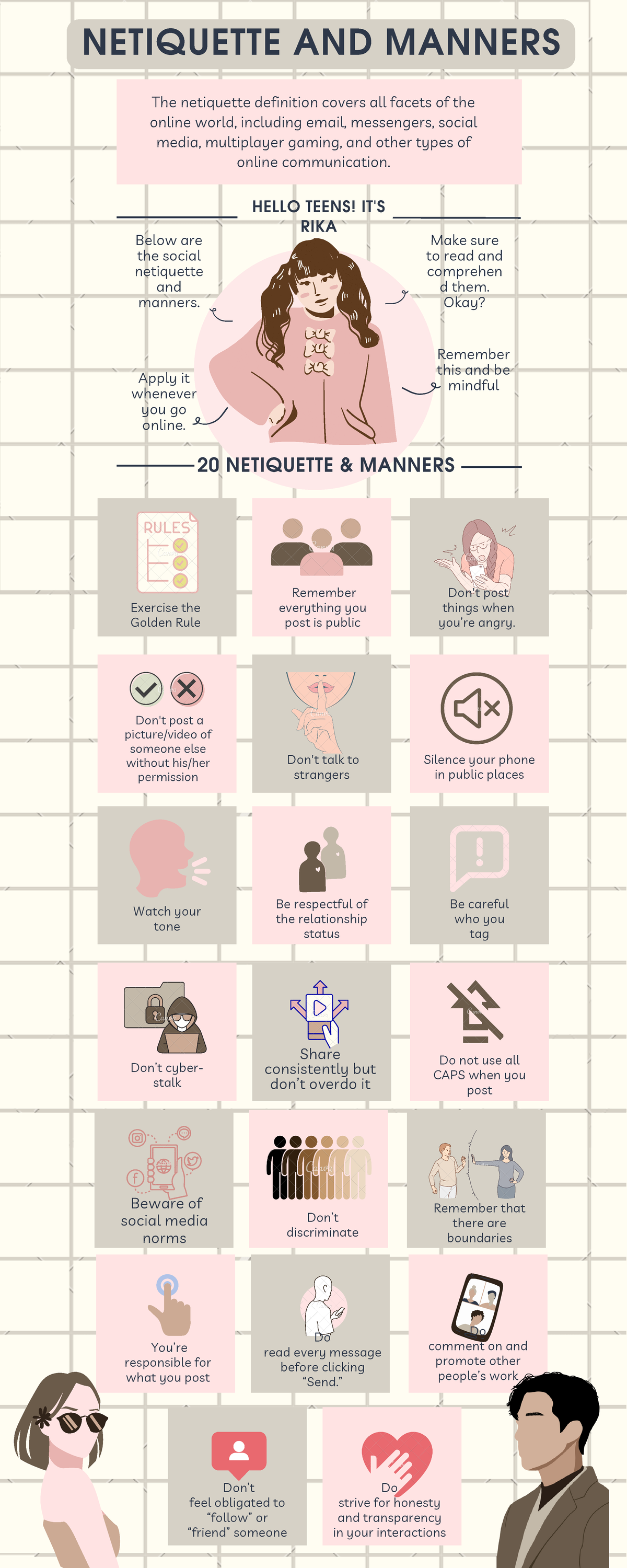 20 Netiquette - Remember this and be mindful Apply it whenever you go ...