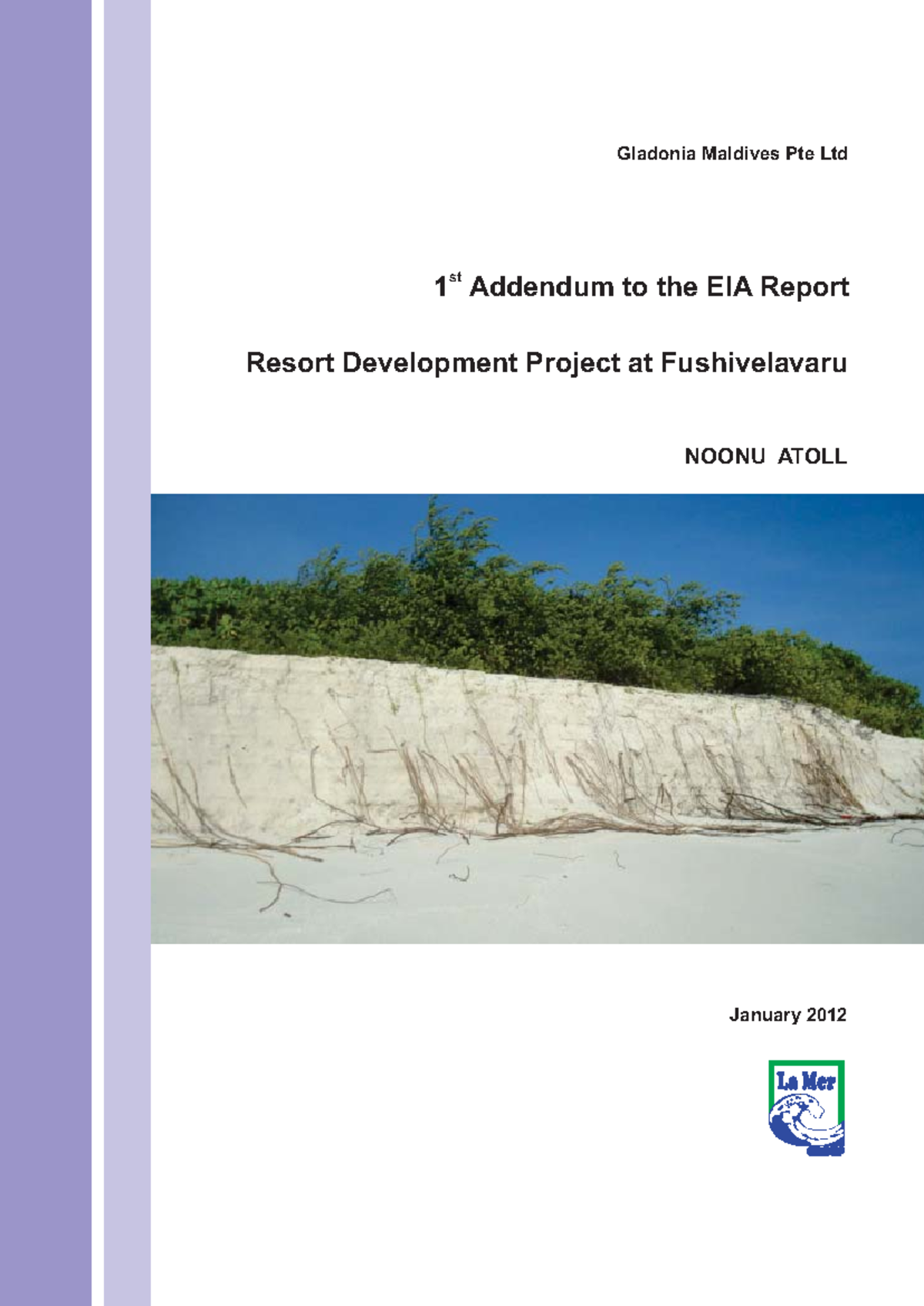 (EIA Report 2012 ) Resort Development Project at Fushivelavaru (First ...