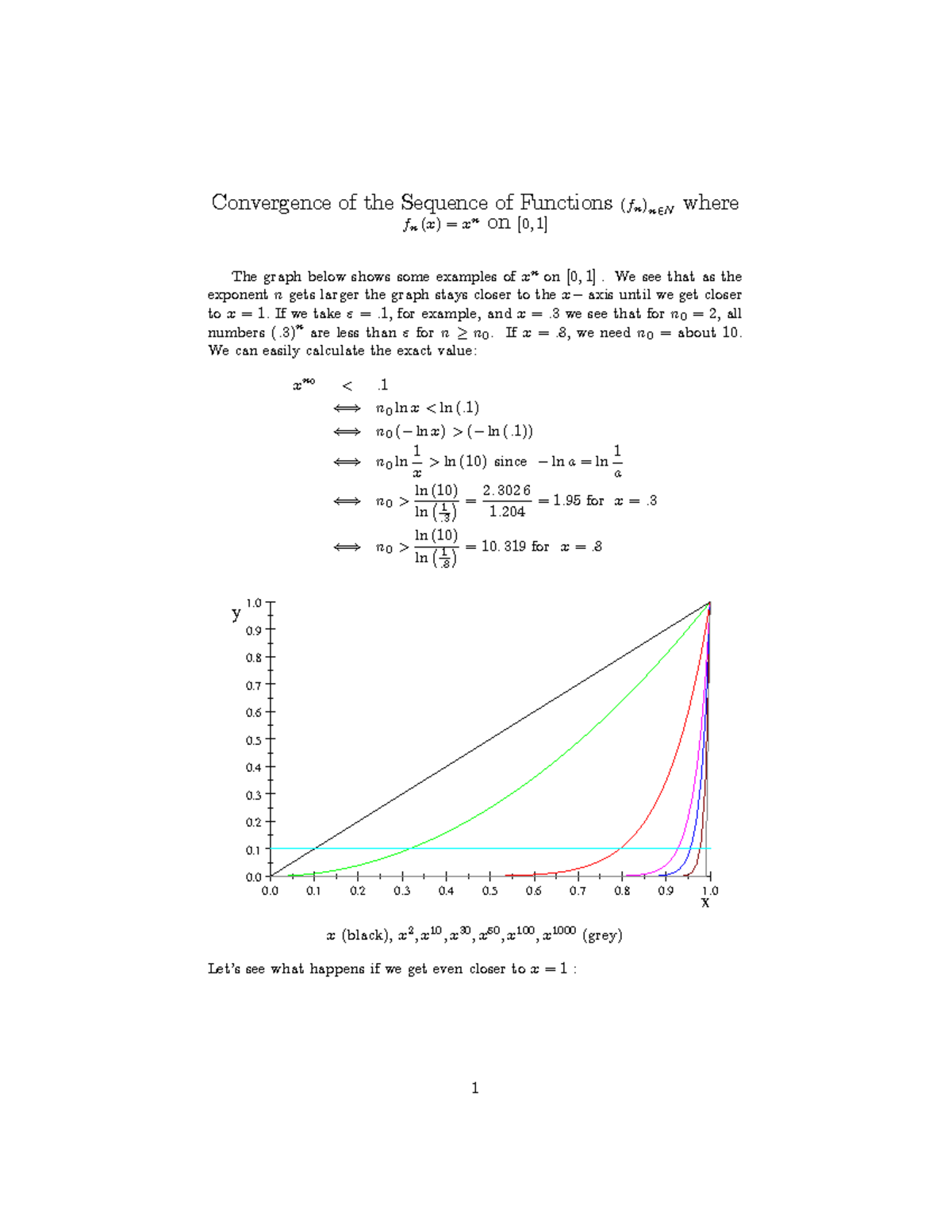 Nonuniform conv08 - Non-uniform convergence functions - Convergence of ...