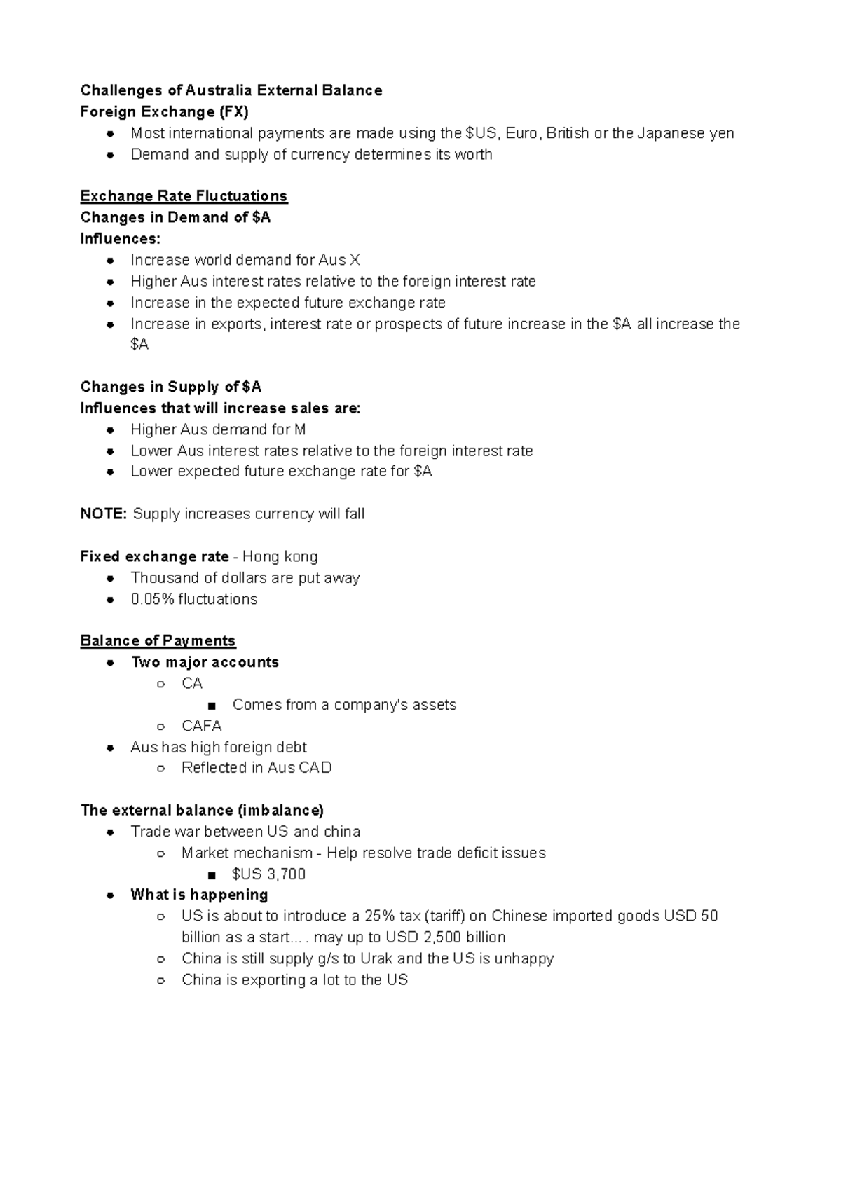 Challenges of Australia External Balance - ... may up to USD 2,500 ...