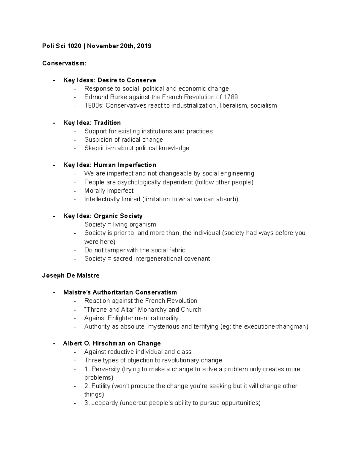 Poli Sci 1020 Nov. 20th - Poli Sci 1020 | November 20th, 2019 ...