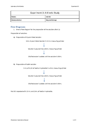 Lab 7 - Experiment 7: Synthesis of Medicinal Agents: Aspirin and Paracetamol - Experiment 7 ...
