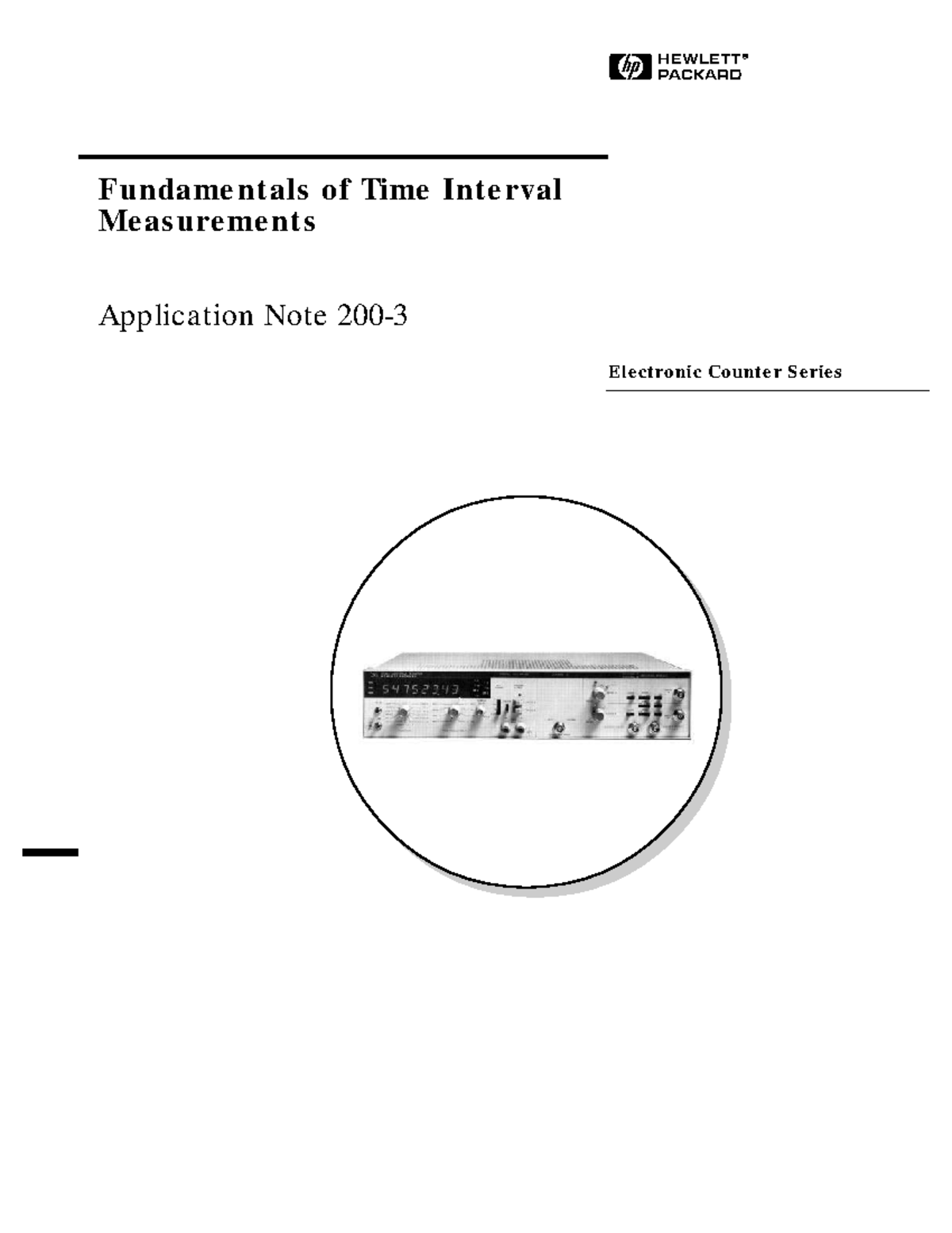 Time interval measurements - This is in contrast to real-time ...