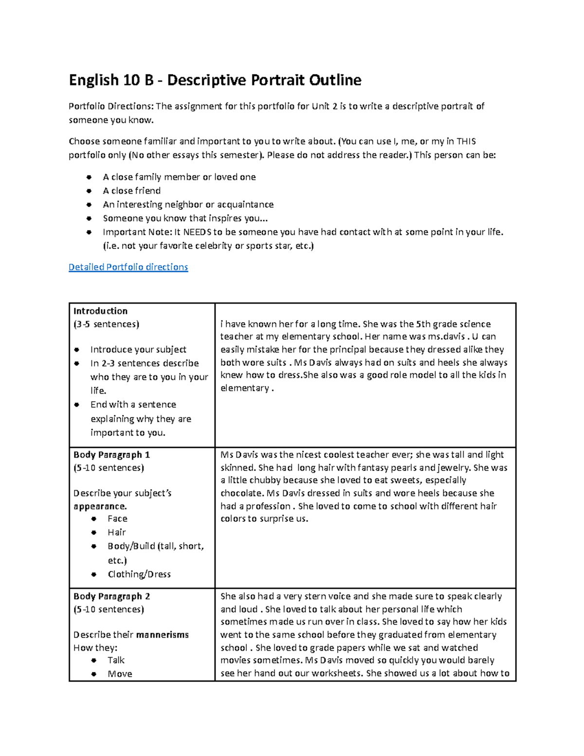 Copy of Copy of Descriptive Portrait Outline.docx (1) - English 10 B ...