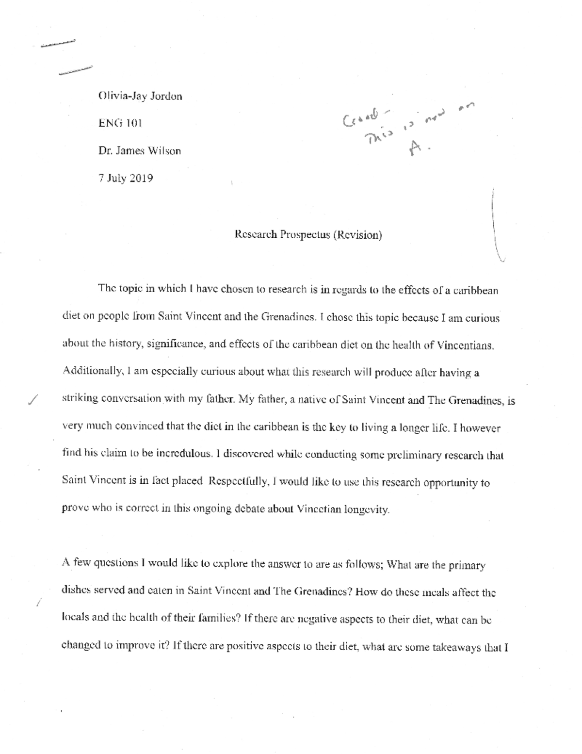 ENG101 Research Prospectus - ENG 101 - Studocu