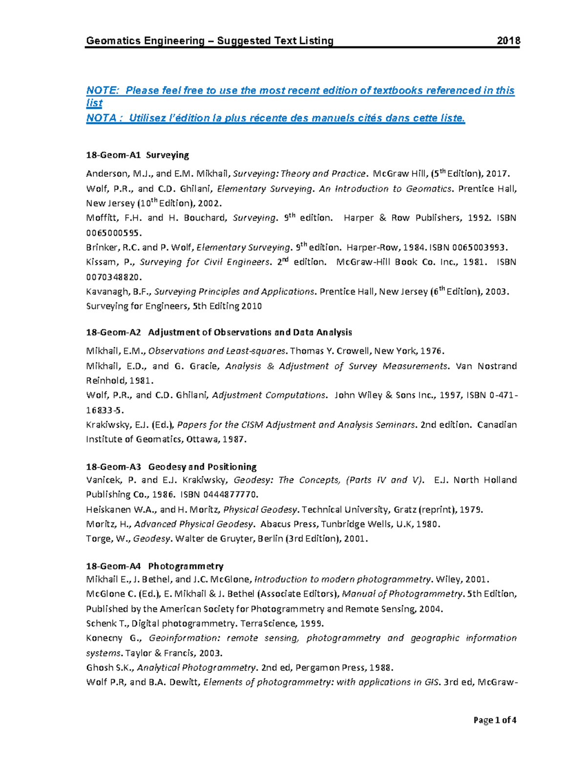 Geomatics-Textbooks - Lecture notes 3-7 - geomatics - Studocu