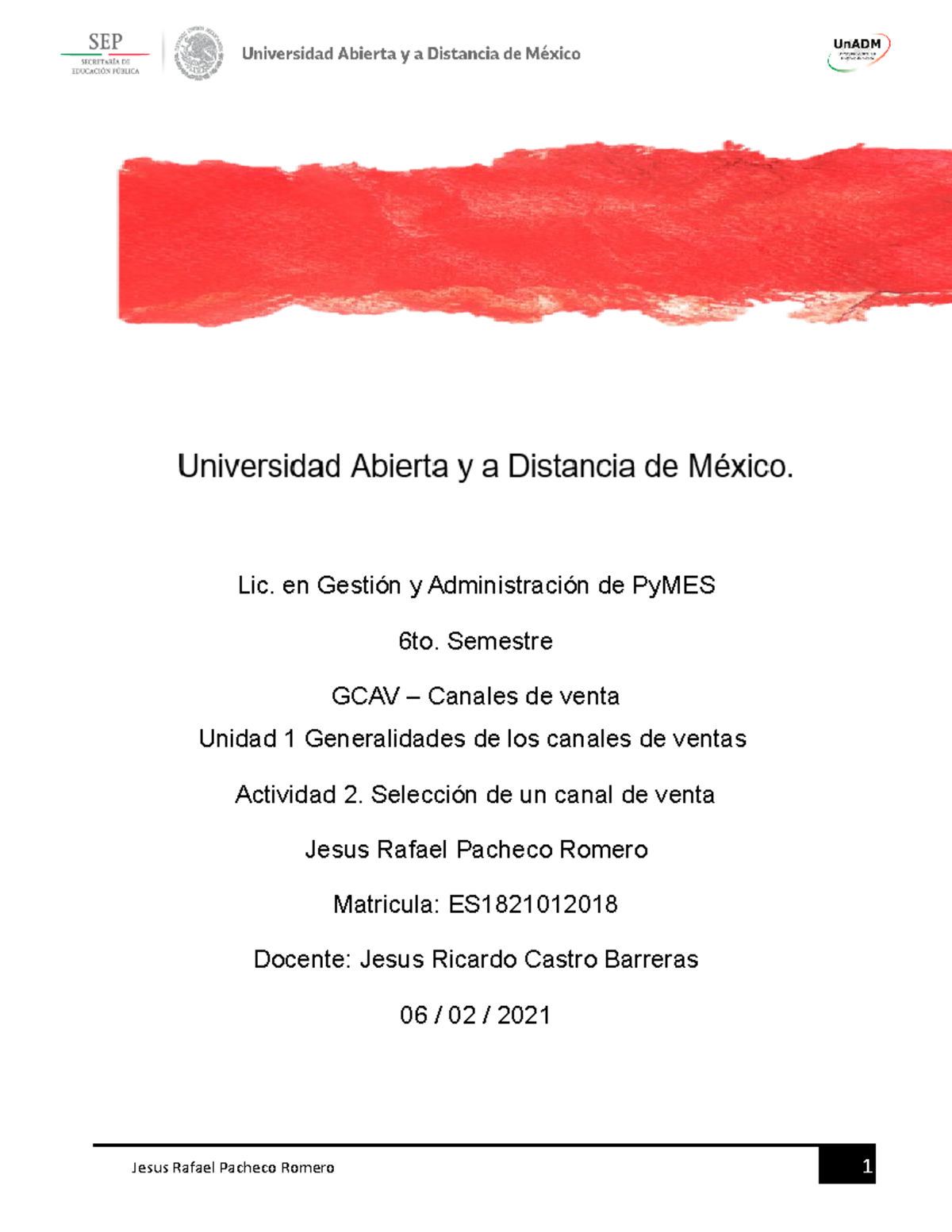 GCAV U1 A2 JEPR - Lic. en Gestión y Administración de PyMES 6to ...