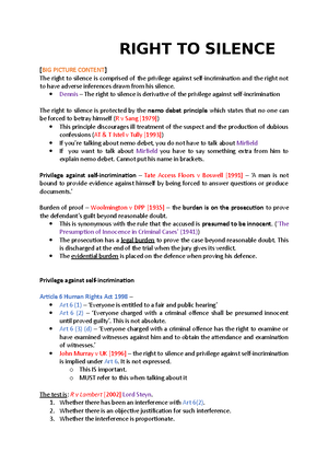 Evidence tutorials - Tutorial 1 – Evidential Principles, Right to ...