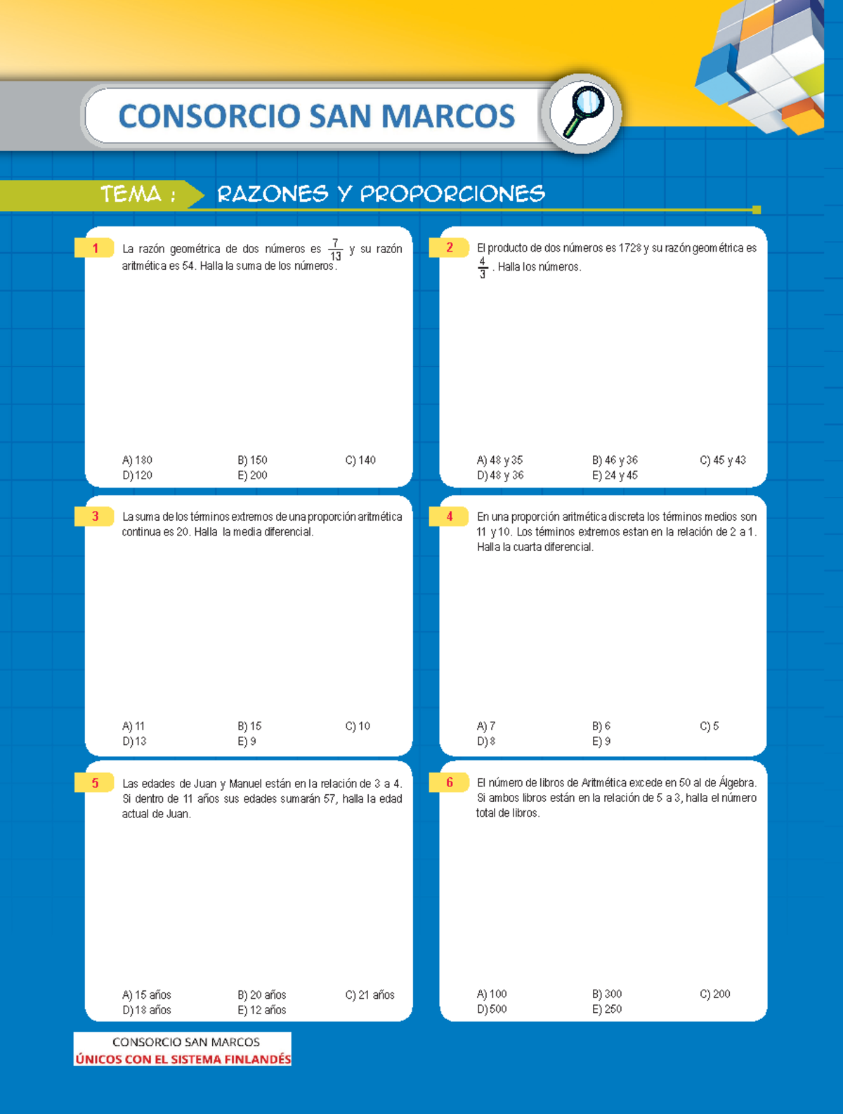 Razones Y Proporciones - 50 Intelectum 1.° Aplicamos lo aprendido 1 La ...