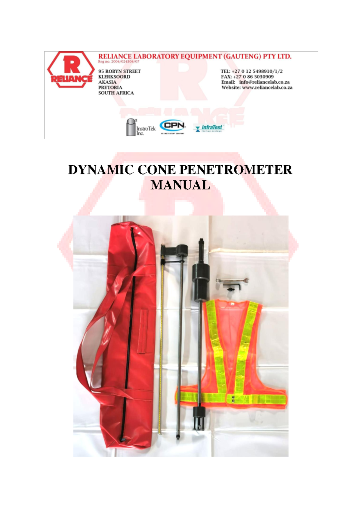 DCP- Manual - DYNAMIC CONE PENETROMETER MANUAL CONTENTS Chapter 1 1 ...