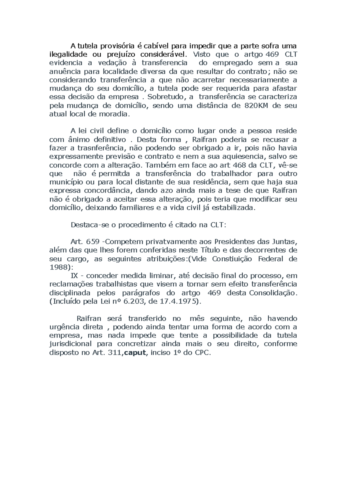 Ava 2 - a peça responde a uma pergunta da prova de avaliação da matéria ...