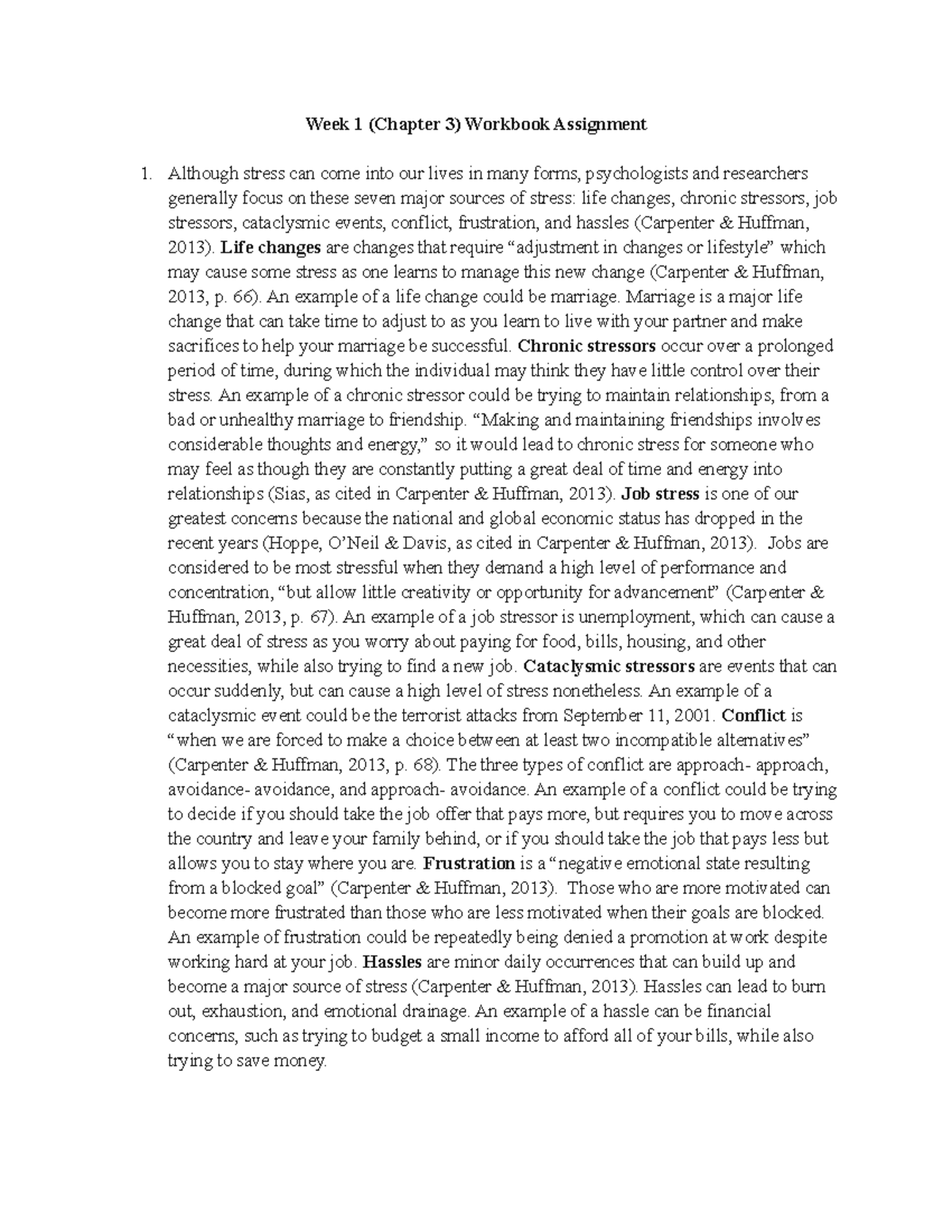 Week 1 (Chapter 3) Workbook Assignment - Week 1 (Chapter 3) Workbook ...