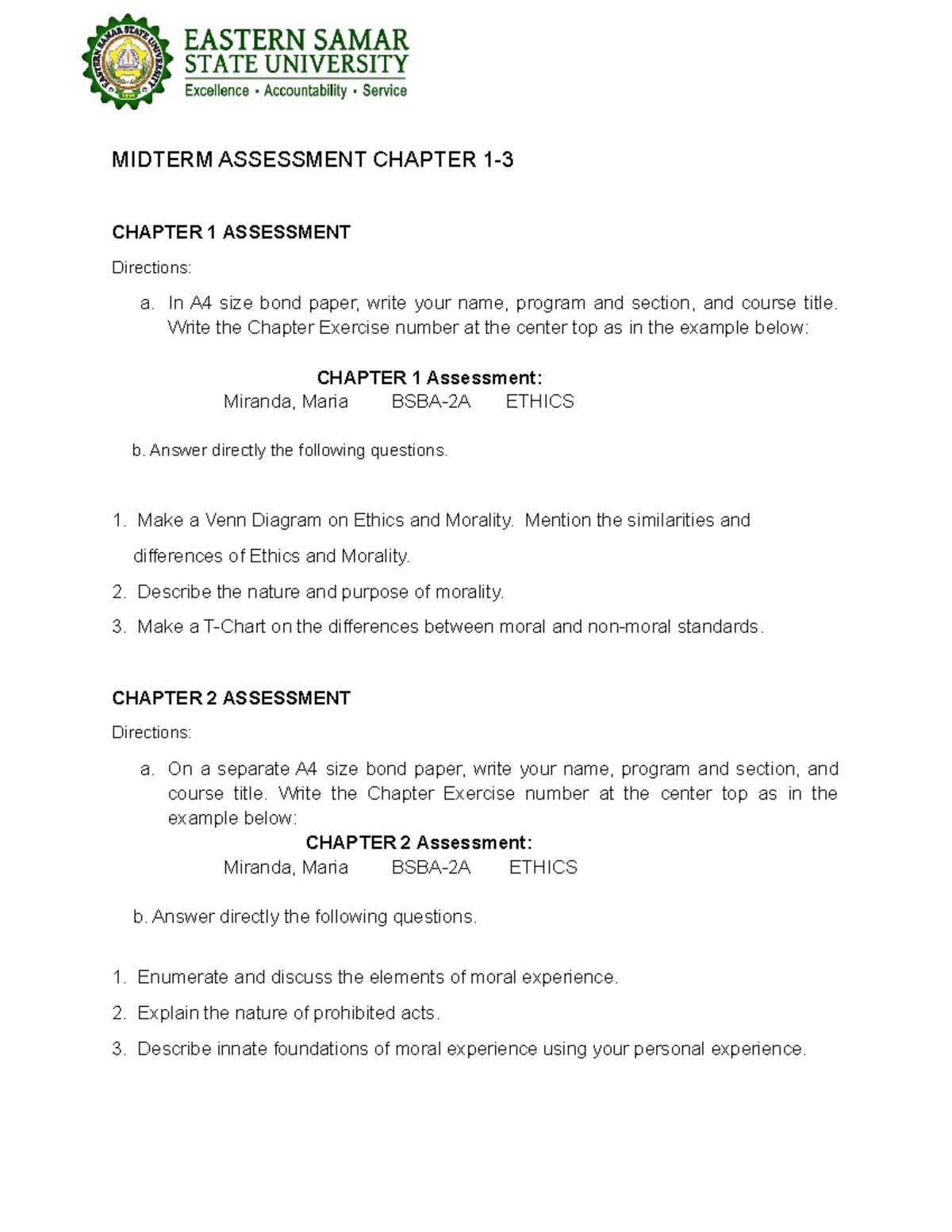 2nd-Yr - Lecture notes 1 - MIDTERM ASSESSMENT CHAPTER 1- CHAPTER 1 ...
